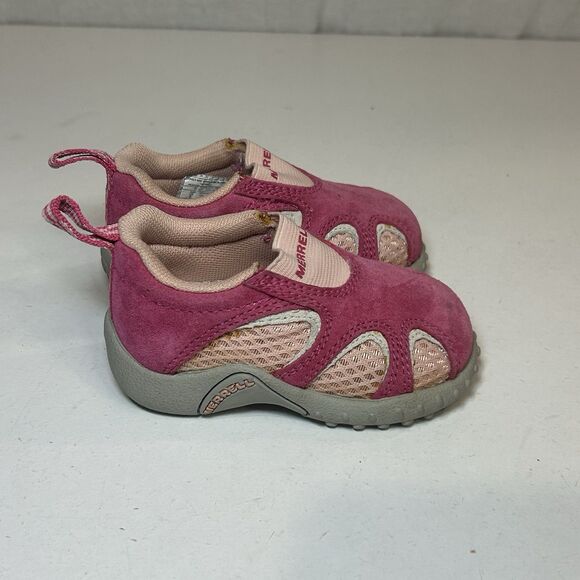 Merrell | Shoes | Merrell Mini Moc Toddler Junior Pink Slip On Walker ...